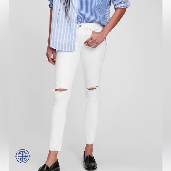 GAP | Pants & Jumpsuits | Plus Size Gap Womans True Mid Rise Ripped ...